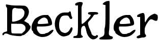 Beckler Fonte | Visualizar