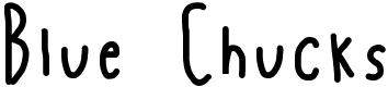 Blue Chucks Fonte | Visualizar