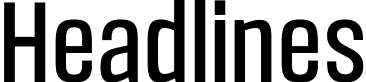 Headlines Fonte | Criar Logotipo