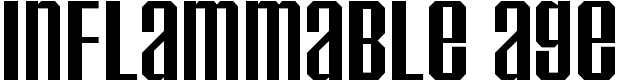 Inflammable Age Fonte | Visualizar