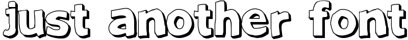 Just Another Font Fonte | Visualizar
