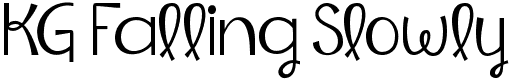 KG Falling Slowly Fonte | Visualizar