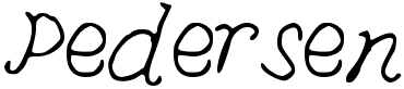 Pedersen Fonte | Criar Logotipo