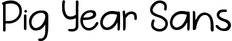 Pig Year Sans Fonte | Visualizar