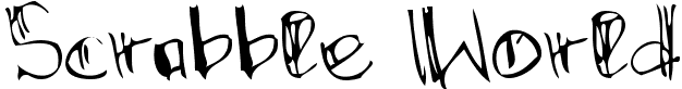 Scrabble World Fonte | Visualizar