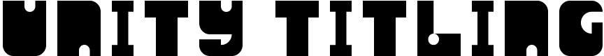 Unity Titling Fonte | Visualizar