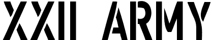 XXII Army Fonte | Criar Logotipo